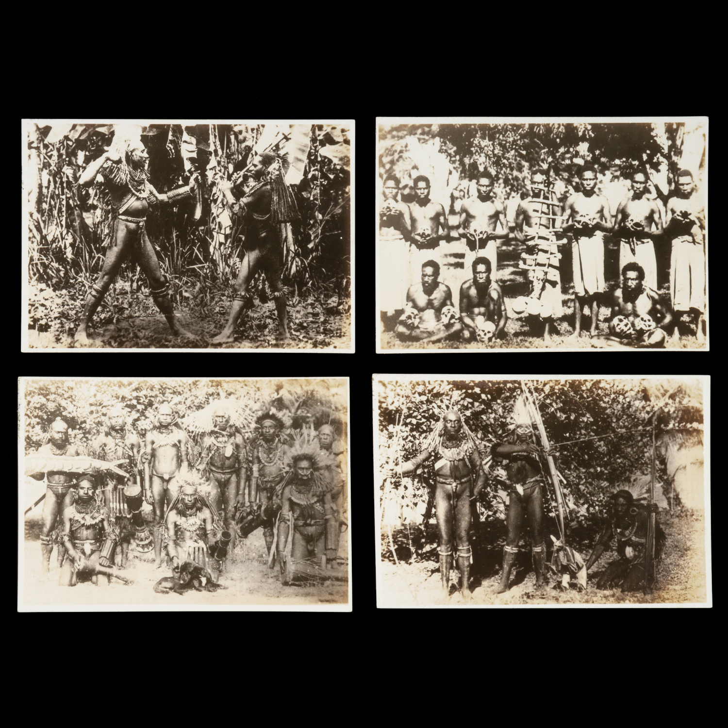 Photographs of Marind-Anim people, southern Dutch New Guinea, circa ...