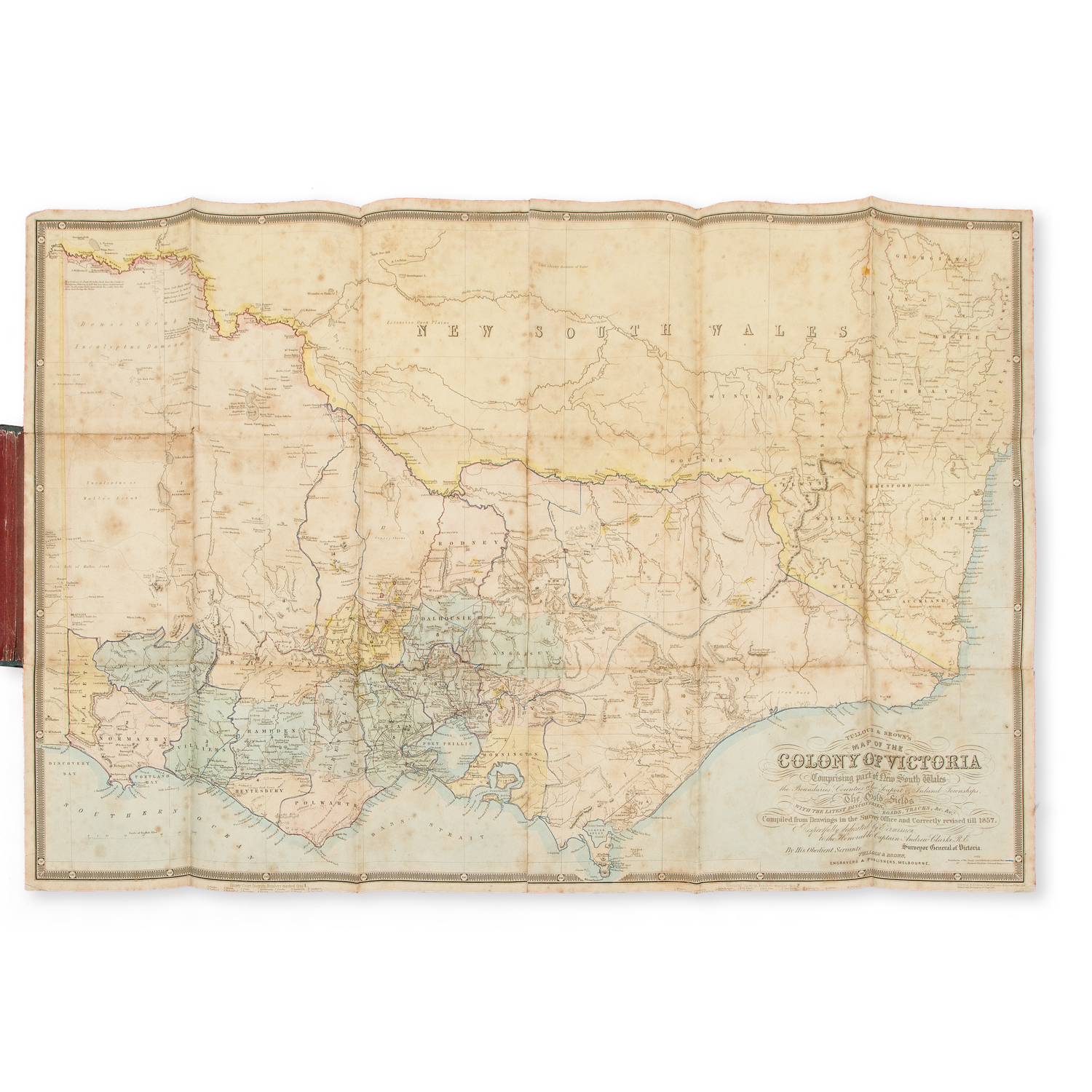 Tulloch & Brown's map of the Colony of Victoria : - Douglas Stewart ...