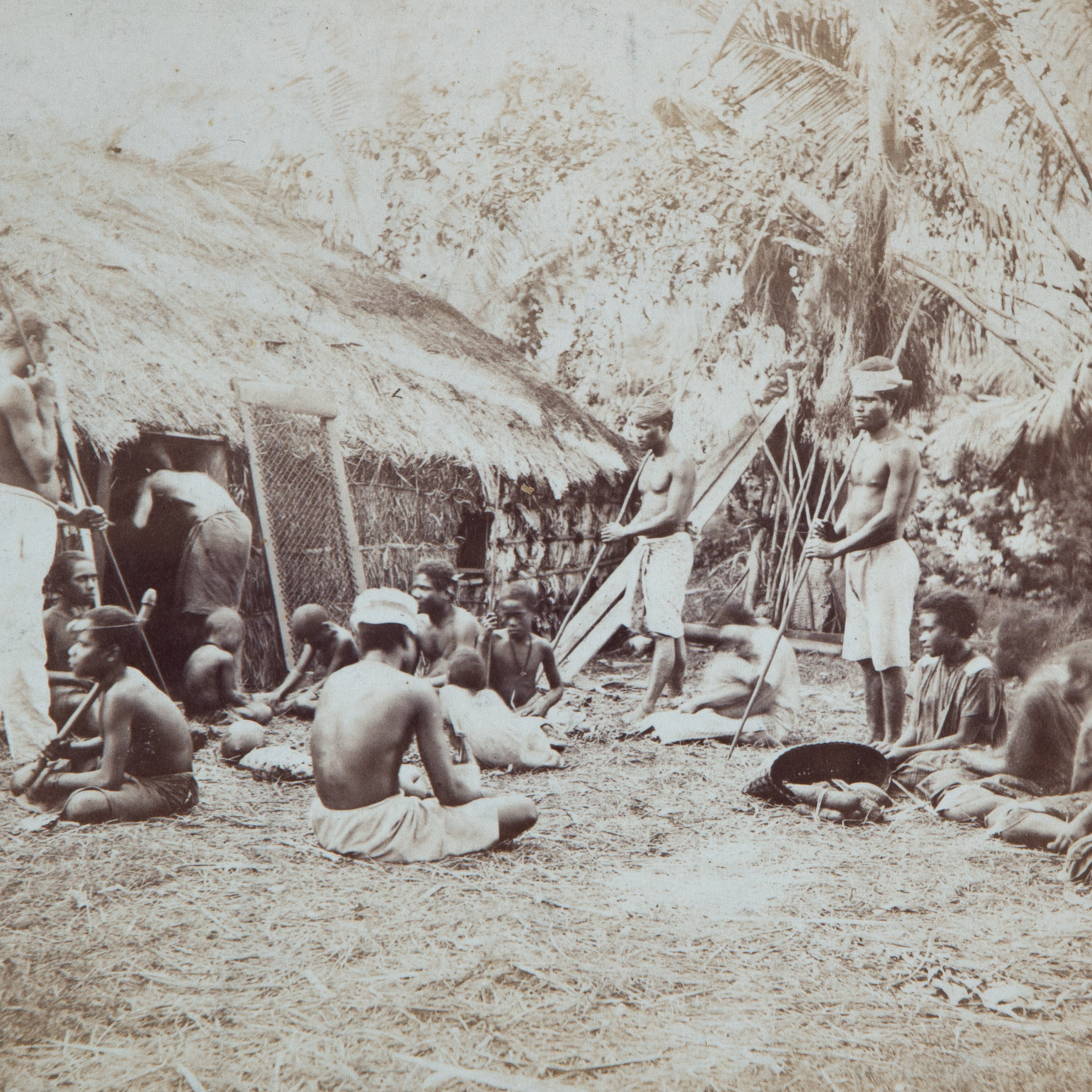 Two photographs of Kanak people, New Caledonia, circa 1875 - Douglas ...