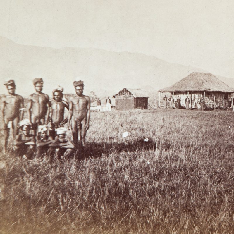 Two photographs of Kanak people, New Caledonia, circa 1875 - Douglas ...