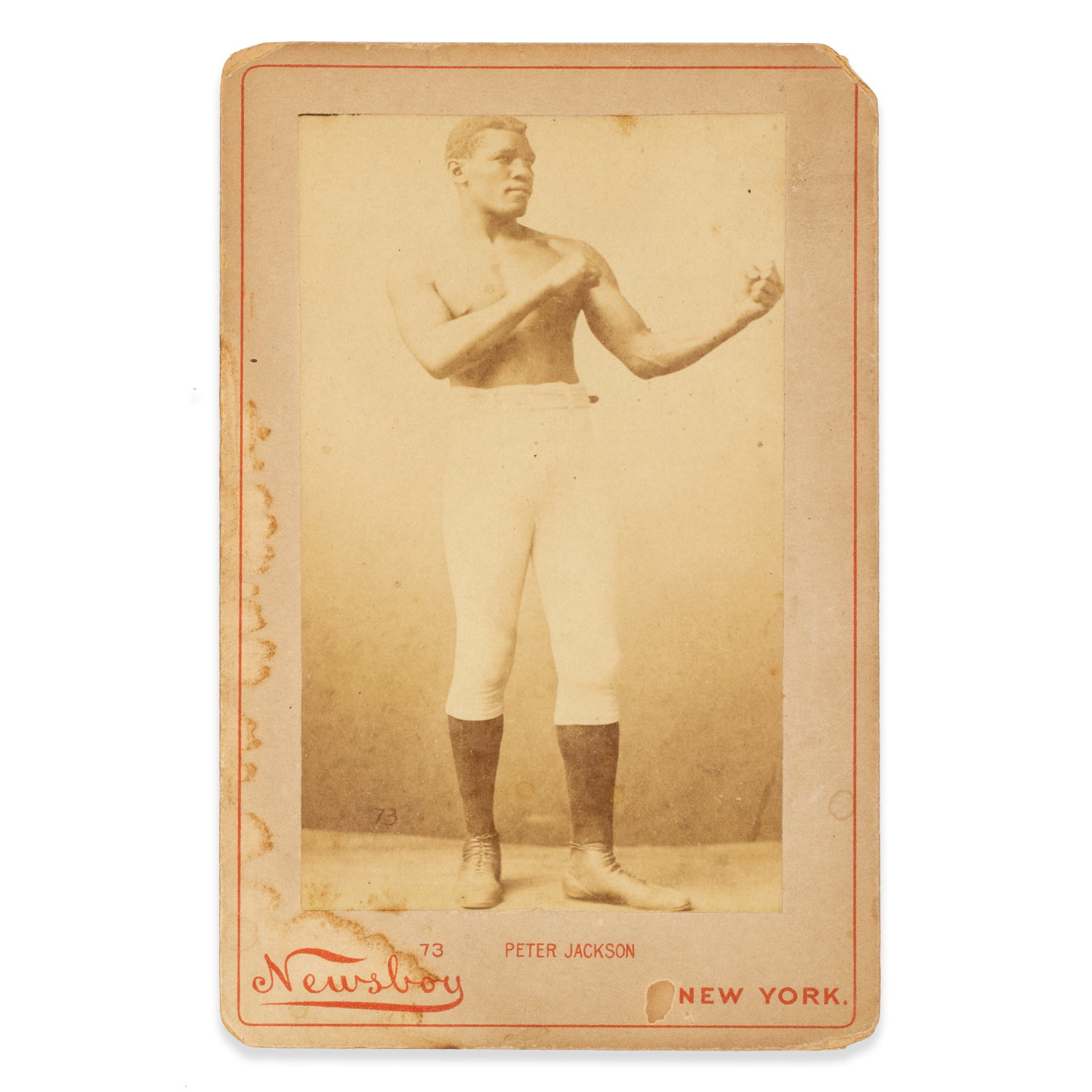 Photographic portrait of champion Danish West Indian-Australian ...