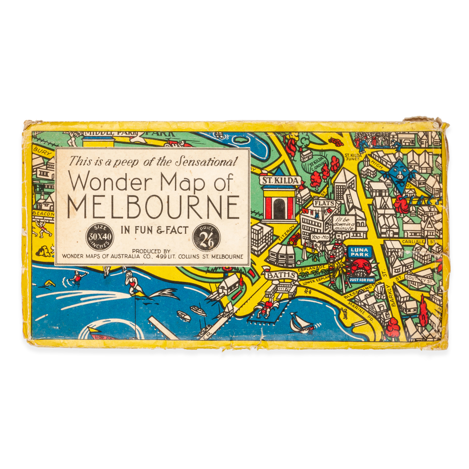 Wonder map of Melbourne - Douglas Stewart Fine Books